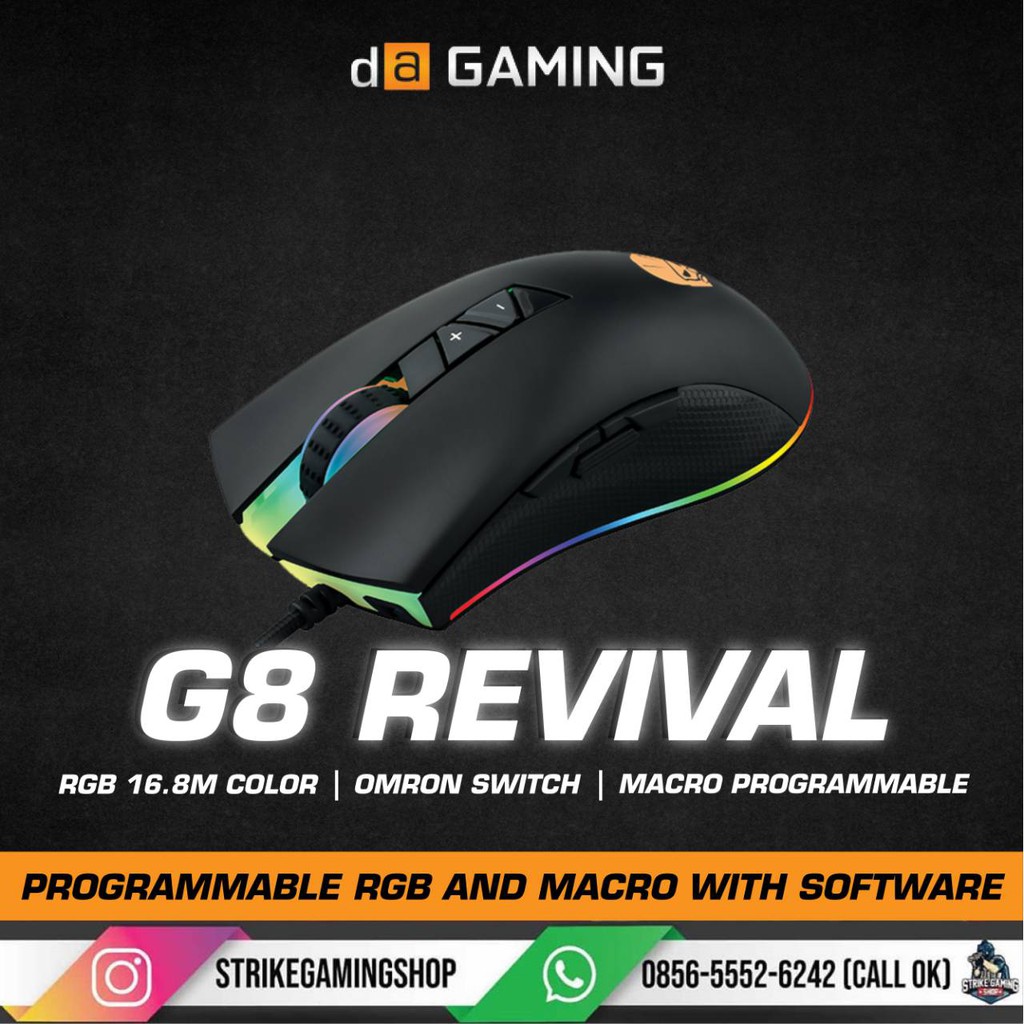 Jual DIGITAL ALLIANCE G8 REVIVAL 16.8M RGB GAMING MOUSE | Shopee Indonesia