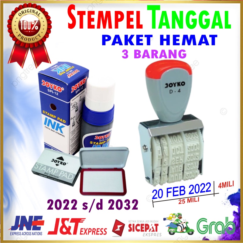 Jual STEMPEL TANGGAL JOYKO DATE STAMP D4 TOKO KANTOR SERBAGUNA | Shopee ...