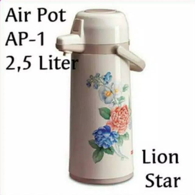 Jual Termos air pot air panas pencet vakum 2,5 liter lion star ( PAP 2500) | Shopee Indonesia