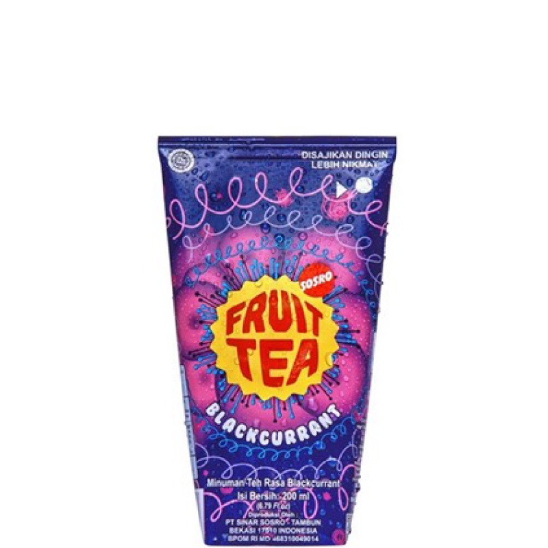 Jual Sosro Fruit Tea Blackcurrant 200 mL | Shopee Indonesia