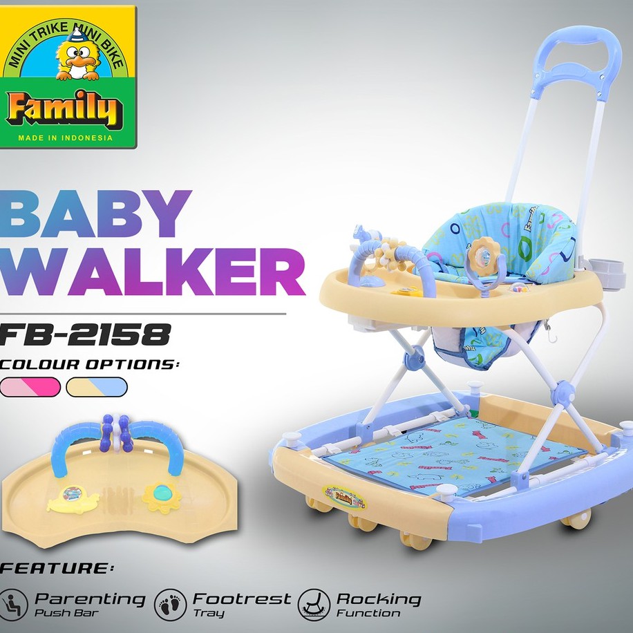 Jual Baby Walker Apollo Alat Bantu Jalan Bayi Family 2158 Ld | Shopee ...
