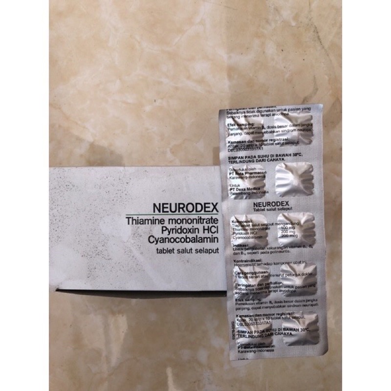 Jual neurodex vitamin B1 B6 B12 10tablet /NEURODEX TABLET B1 B6 B12 ...