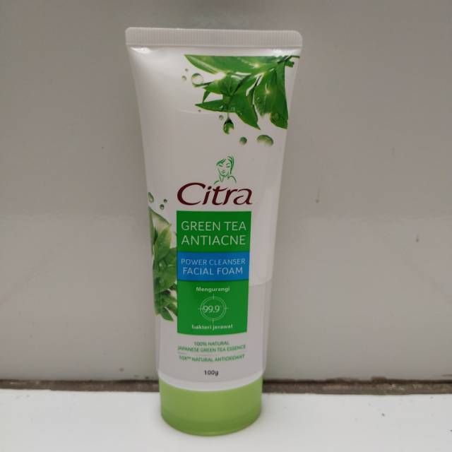 Jual Citra facial foam 100g green tea anti acne | Shopee Indonesia