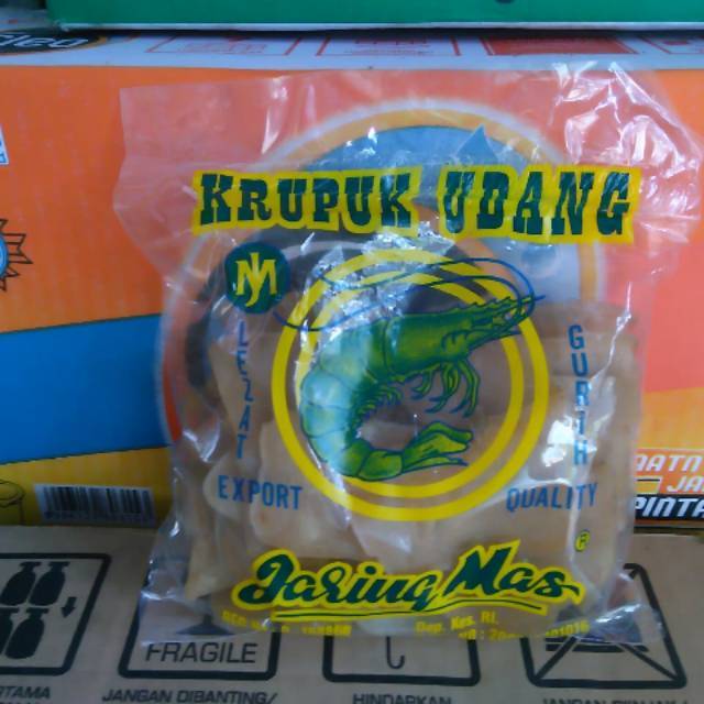 Jual KRUPUK UDANG CAP JARING MAS REMBANG 250 gram | Shopee Indonesia