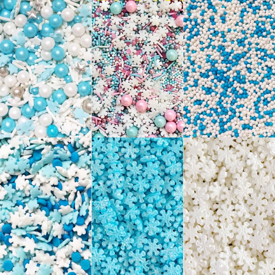 Jual Sprinkle kue edible snow salju frozen 100gr | Shopee Indonesia