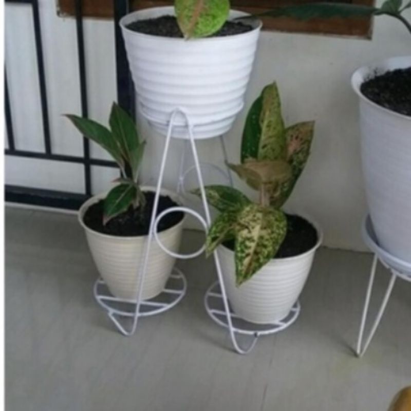 Jual standing pot rak/ram model A mini 50x18 cm besi minimalis | Shopee ...