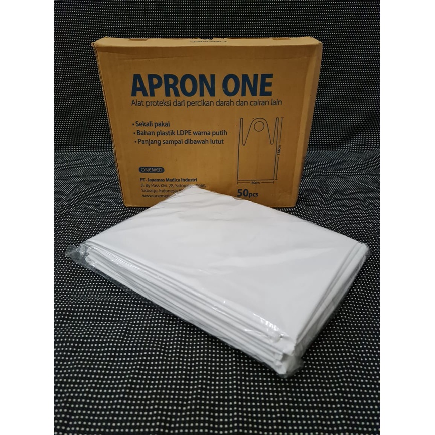 Jual APRON ONEMED - APRON ONE - APRON PLASTIK ONEMED | Shopee Indonesia