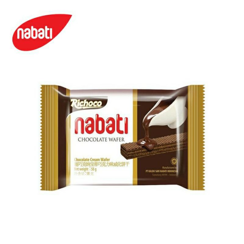 Jual Richoco Nabati Chocolate Wafer 1 Pcs | Shopee Indonesia
