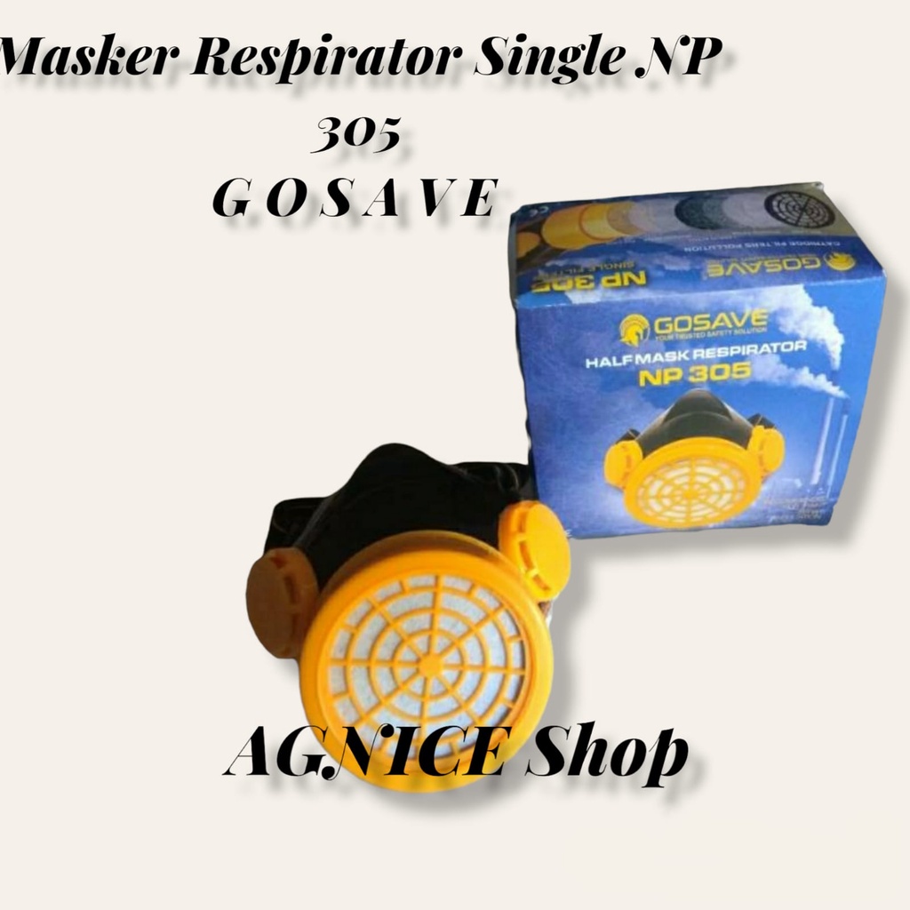 Jual Masker Respirator NP 305 SINGLE Filter RC 203 Anti Asap. Debu dan ...