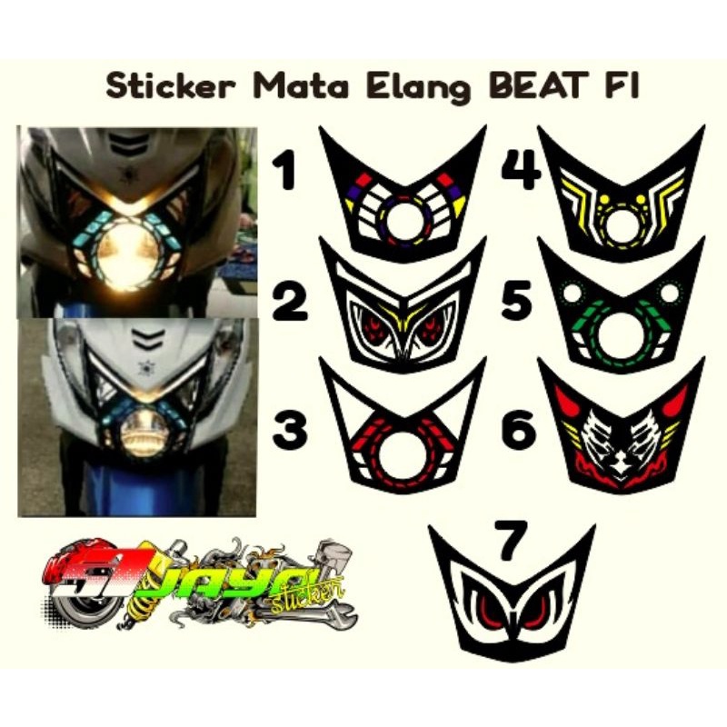 Jual Sticker Lampu Mata Elang, Stop Lamp & Sein BEAT FI/Beat Street ...