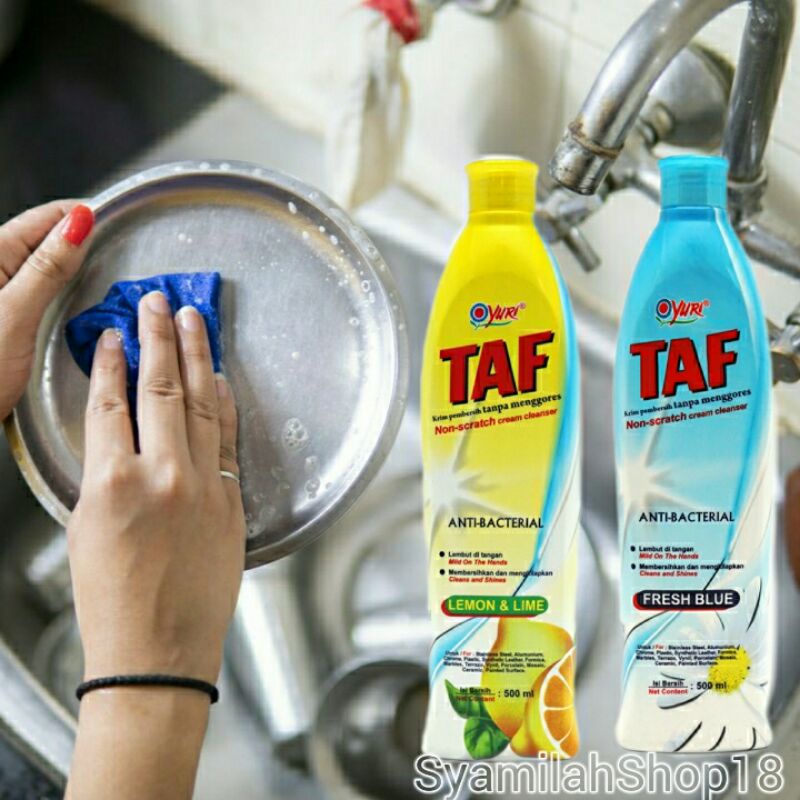 Jual YURI TAF CREAM CLEANSER ANTIBACTERIAL 500 ML (KRIM PEMBERSIH ...
