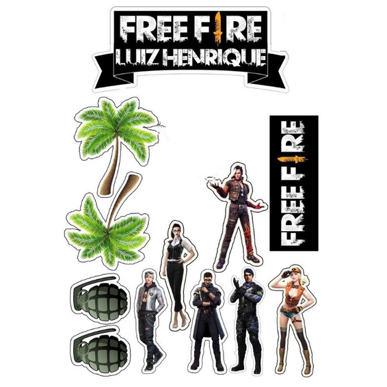 Jual Topper Kue free fire 2 / Hiasan kue ulang tahun | Shopee Indonesia