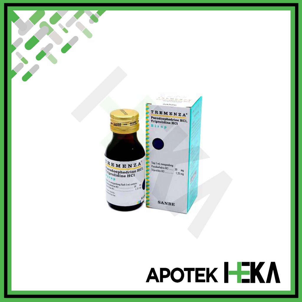 Jual Tremenza Syrup 60 ml - Sirup Meringankan Gejala Flu Akibat Alergi ...