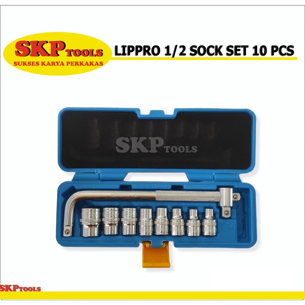 Jual LIPPRO 1/2 SOCKET SET 10 PCS (3316MB & 3319MB) up | Shopee Indonesia