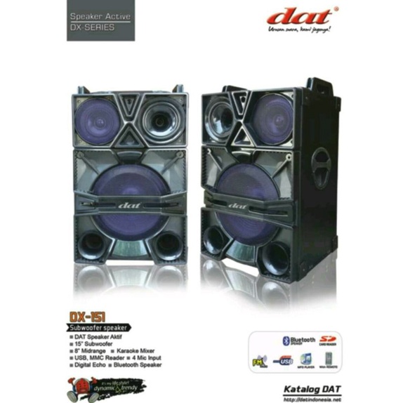 Jual Speaker Aktif dan pasif 15 inch Dat DX151 DX 151 Original ...