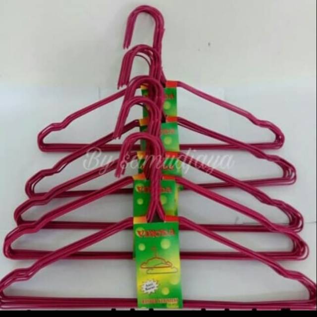 Jual GANTUNGAN BAJU KAWAT COATING ( COATING ) LAUNDRY HANGER BAJU ...