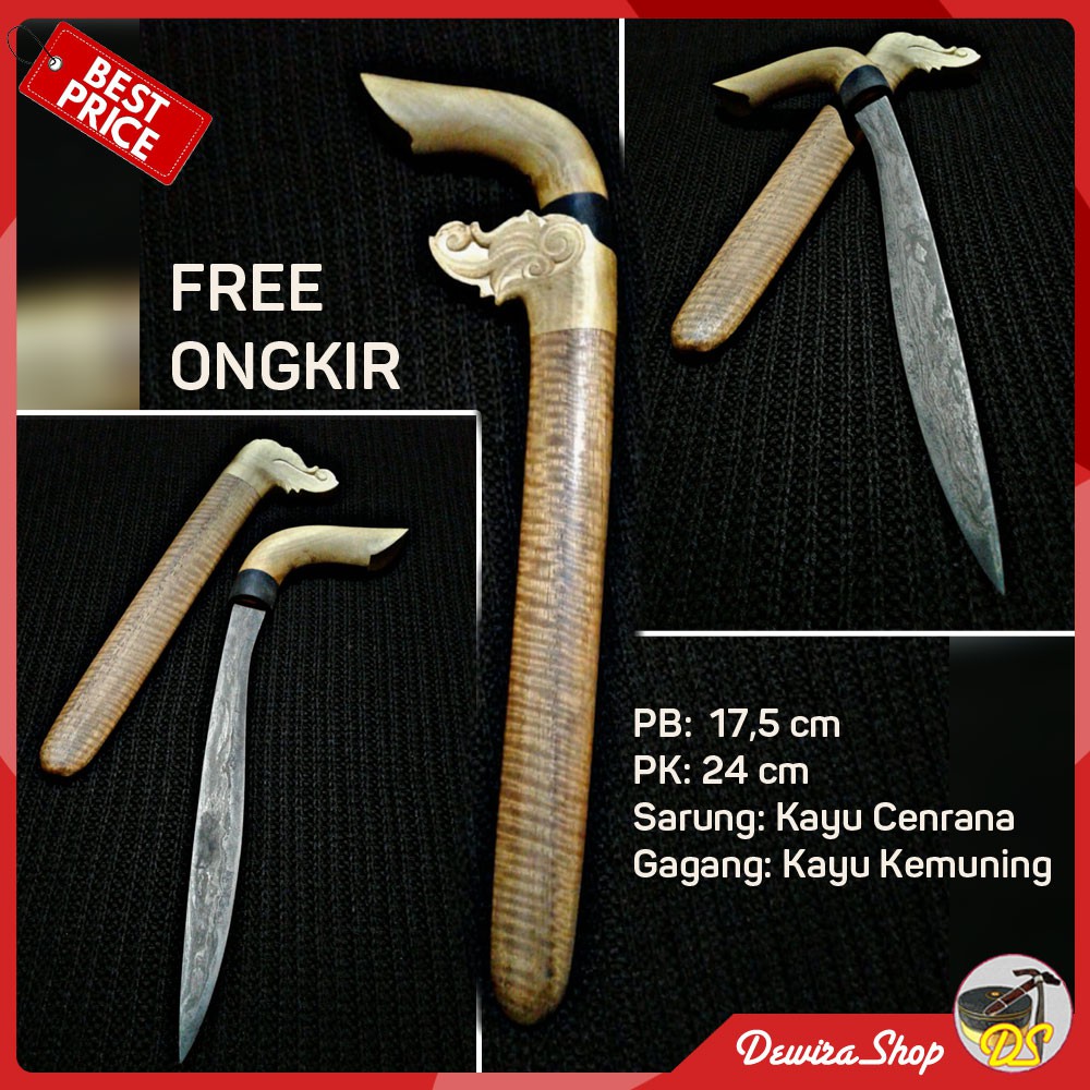 Jual Pisau Badik Kawali Gecong Ras Bugis Pusaka Khas Bugis Makassar ...