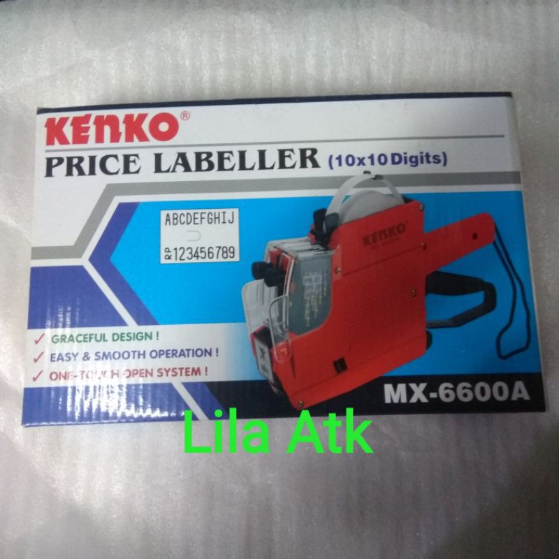 Jual Mesin Label Harga Kenko 2 Baris MX-6600A | Shopee Indonesia