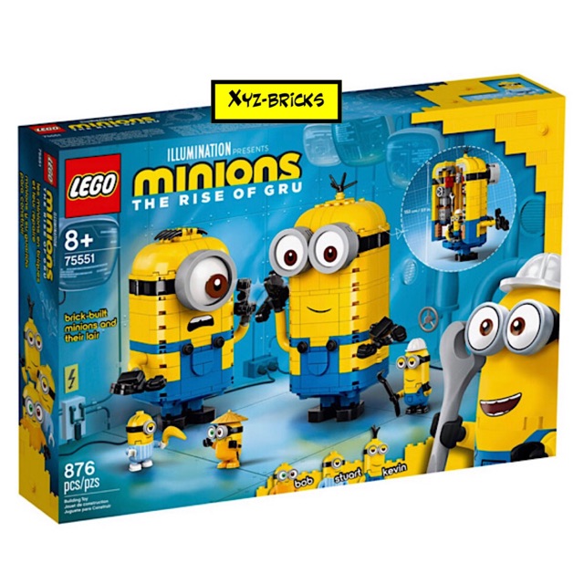 Jual LEGO 75551 - Minions Brick-built Minions and Their Lair | Shopee ...