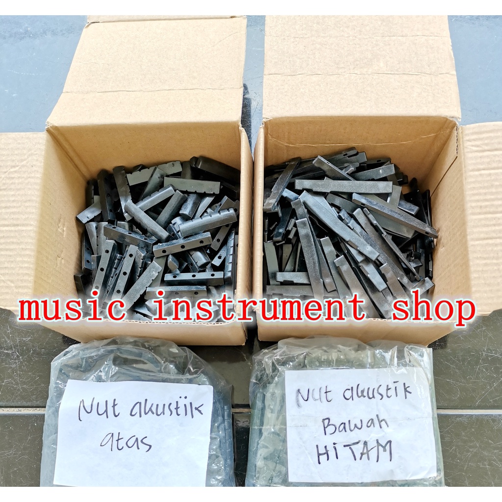 Jual nut gitar akustik sadle saddle pin bridge folk guitar acoustic ...
