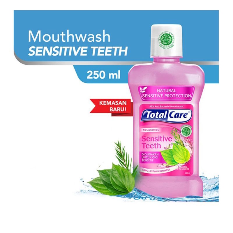 Jual TOTAL CARE Mouthwash Sensitive Teeth 250ml | Shopee Indonesia