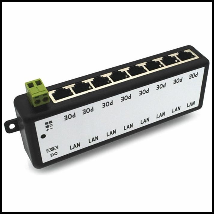 Jual Poe 8 Port Injector/Passive Poe 8 Port/Poe Injector 8 Port/Poe Ori ...