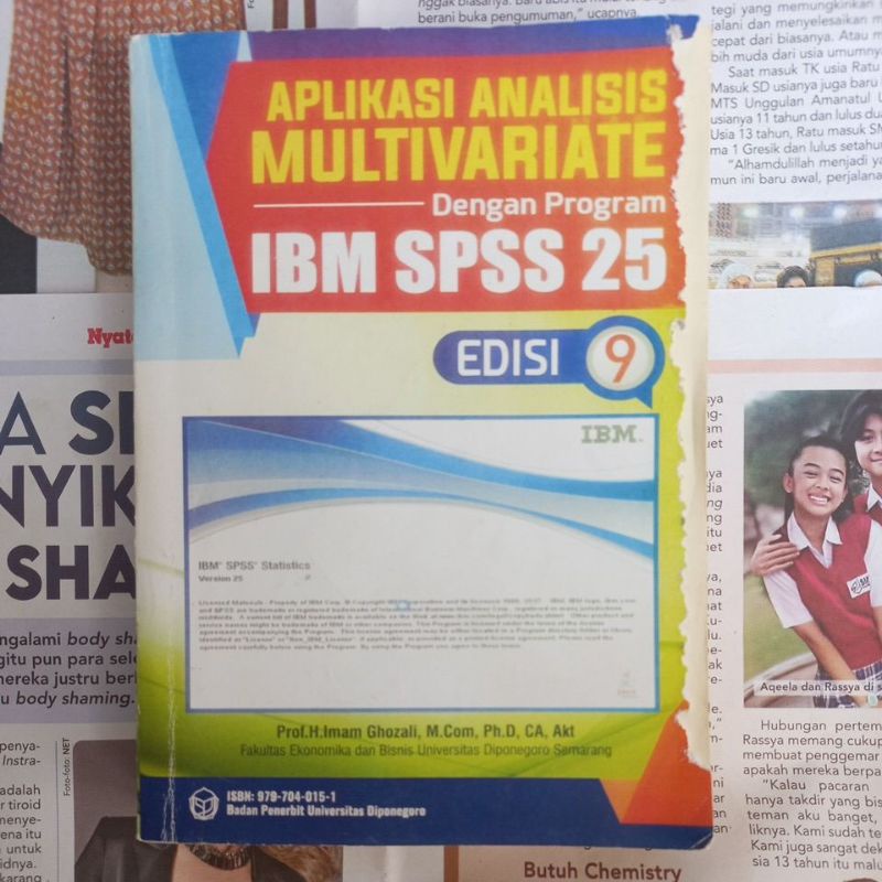 Jual Buku Aplikasi Analisis Multivariate IBM SPSS 25 Edisi 9 (Preloved) | Shopee Indonesia