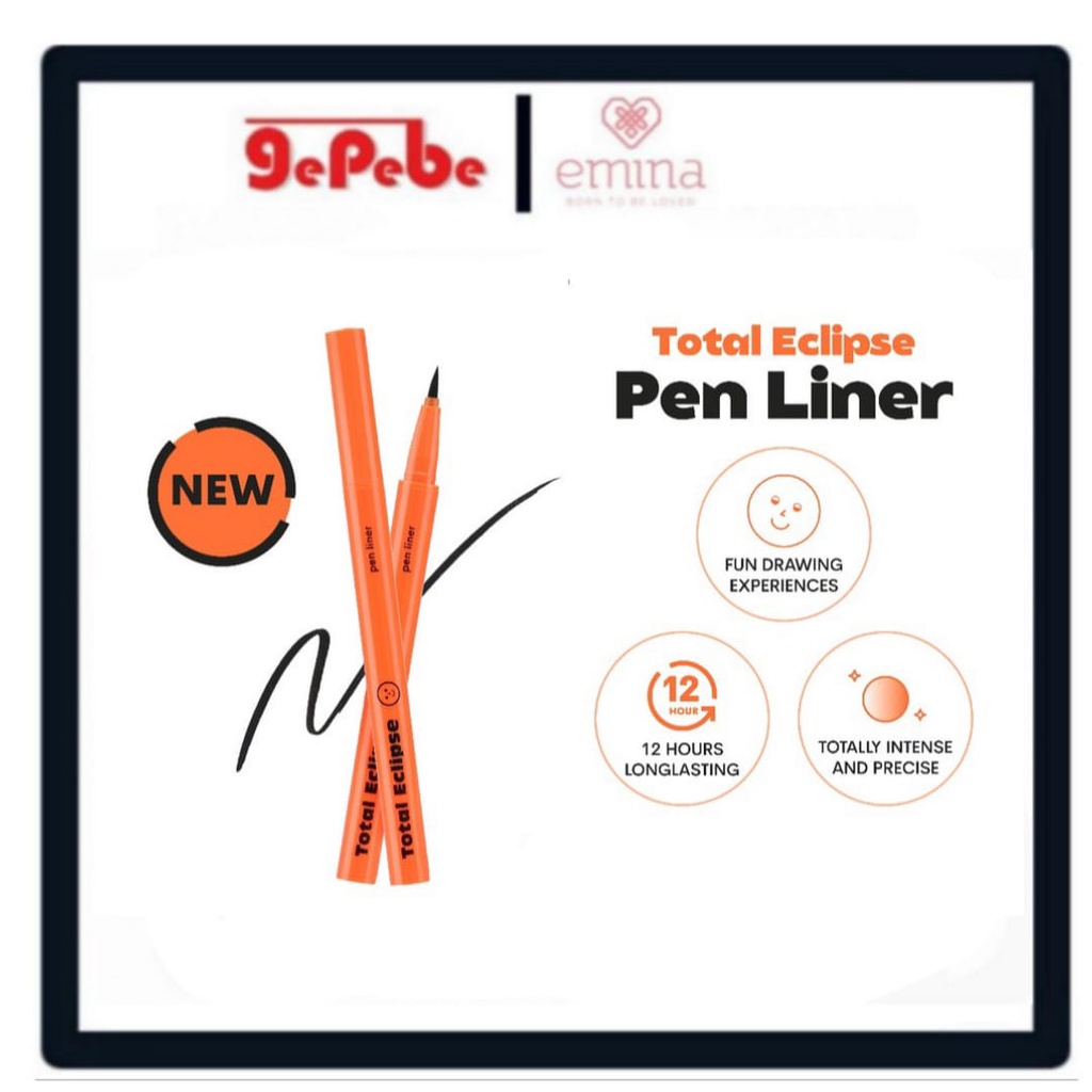 Jual Emina Total Eclipse Pen Liner 1ml | Shopee Indonesia