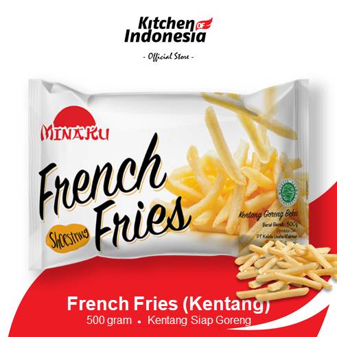 Jual MINAKU Kentang 500 gr - French Fries Frozen / Kitchen of Indonesia ...