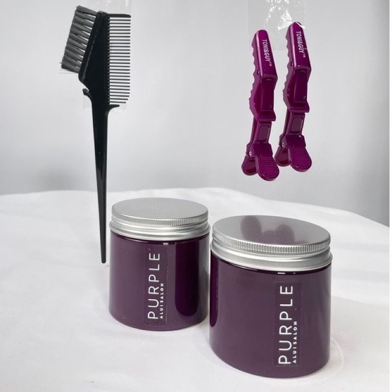 Jual Purple Conditioner 180gram Masker Cat Rambut Ungu Purple Hairmask ...