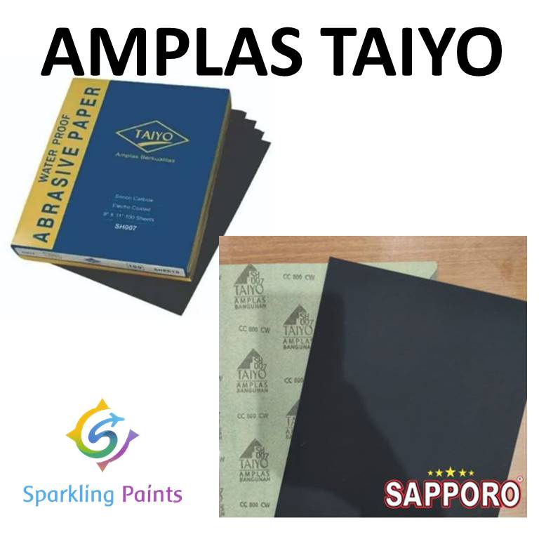 Jual AMPLAS KERTAS LEMBARAN TAIYO ANTI AIR GRID / HAMPLAS DUCO | Shopee ...