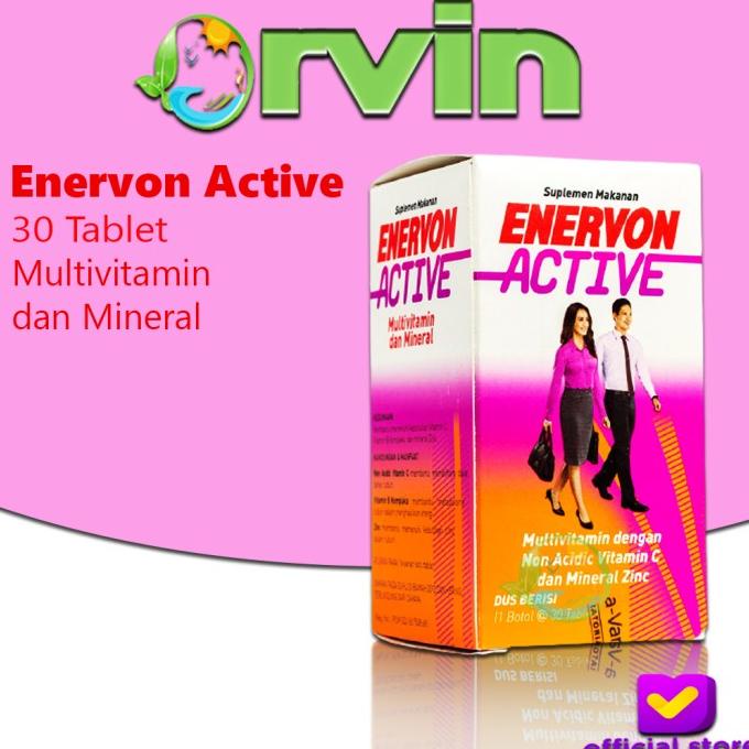 Jual Enervon Active - 30 tablet Multivitamin Menjaga Daya Tahan Tubuh ...