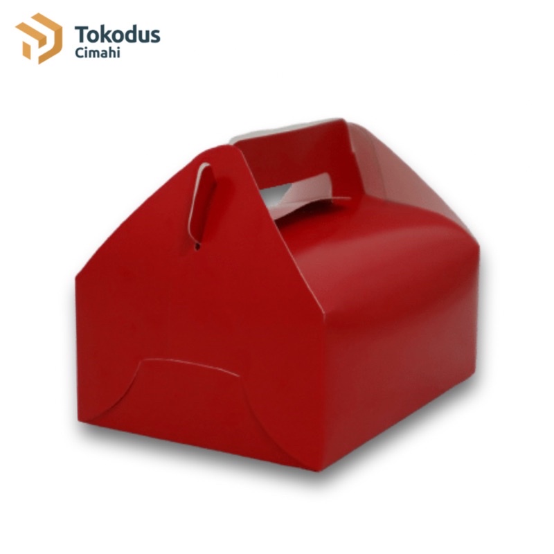 Jual Gable Box/Box Jinjing 20 x 15 x 8cm Kue dan Hampers Bakery Ivory ...