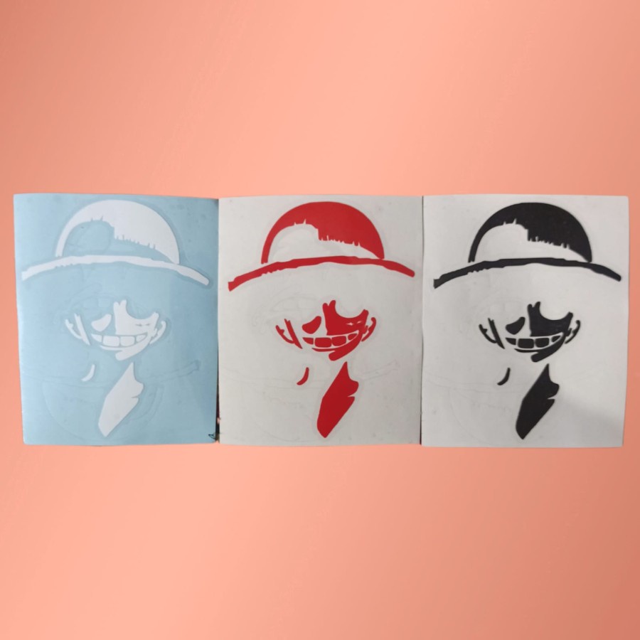 Jual Stiker cutting sticker tempelan luffy one piece motor mobil ...