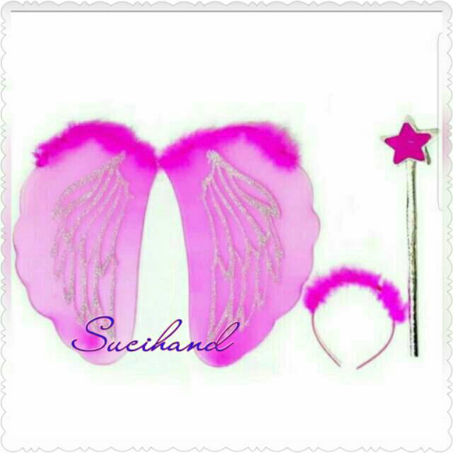 Jual Sayap Malaikat/Sayap Peri(Sayap, Tongkat, Bando) Angel Wings ...