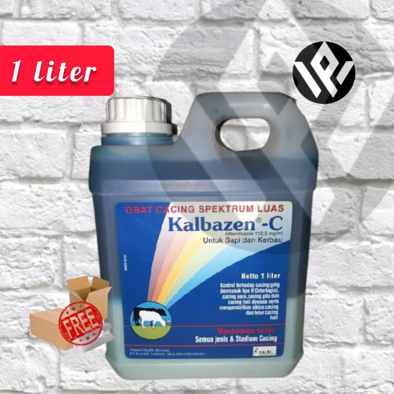 Jual Kalbazen C 1 liter obat cacing hewan Kalbe | Shopee Indonesia