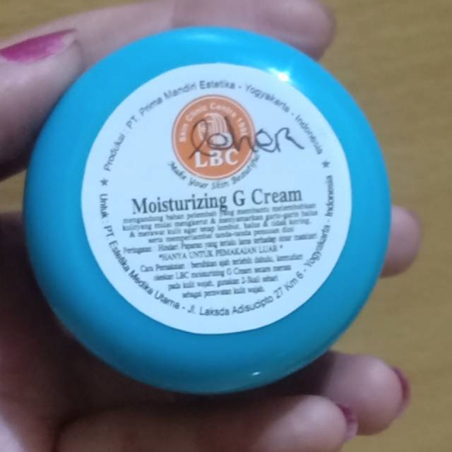 Jual LBC Krim Leher Moisturizing G Cream | Shopee Indonesia
