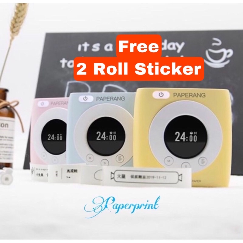 Jual PAPERANG P1 P2 P2S Print RESI MINI PRINTER TANPA TINTA peripage ...