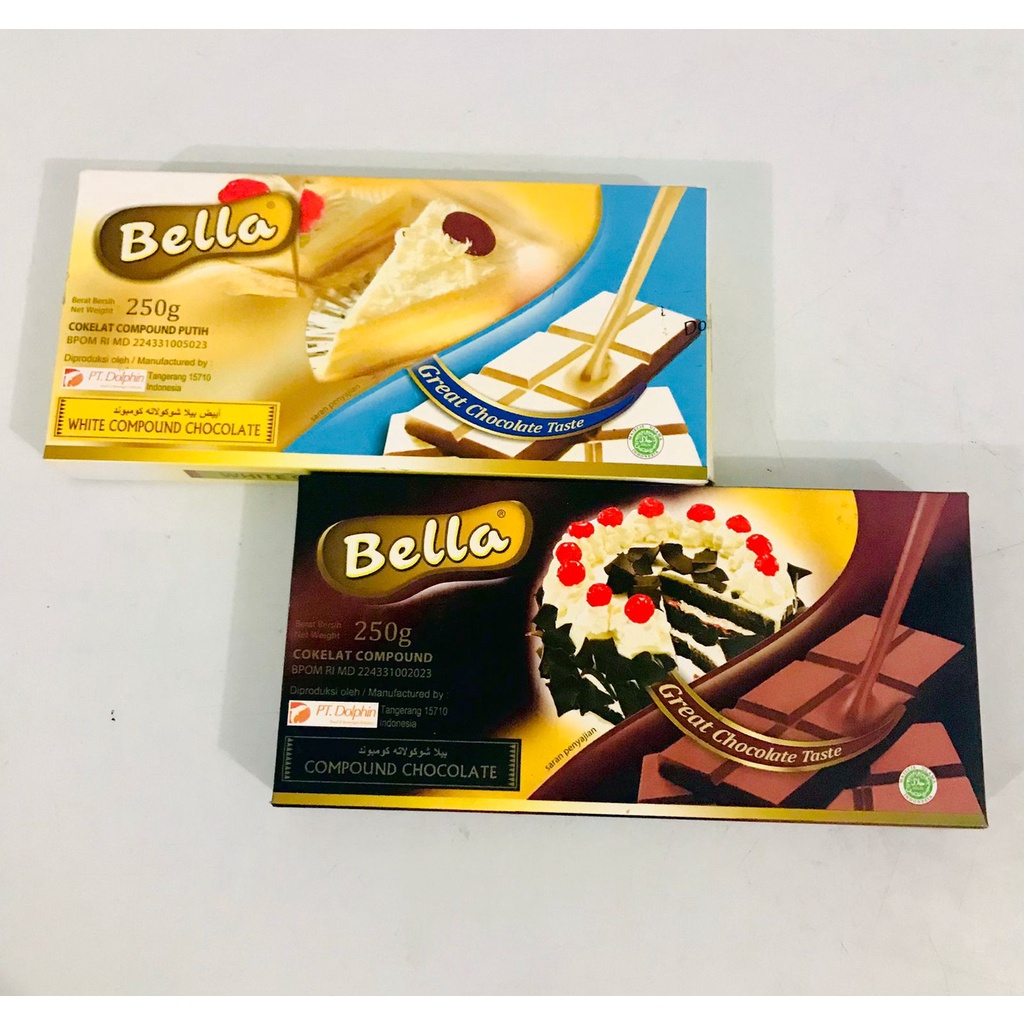 Jual Bella Chocolate Compound Coklat Batang 250gr | Shopee Indonesia