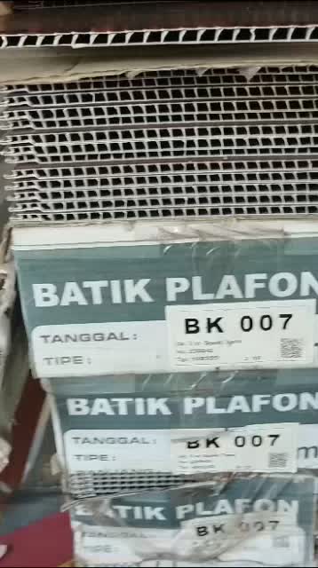 Jual Plafon PVC 1 Dus Isi 15 Lembar Panjang 5 Meter Lebar 20 cm Atap ...