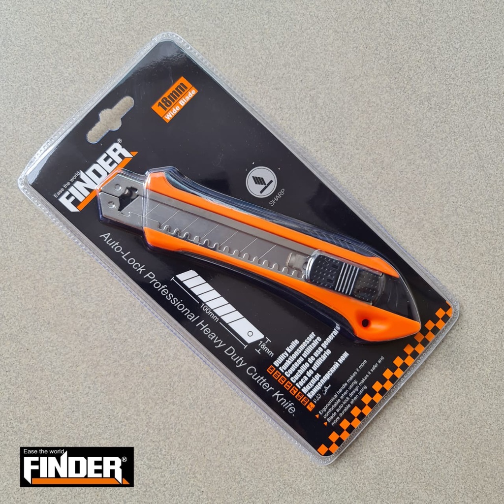 Jual Cutter FINDER Orange Good Quality (Plus 2 Extra Mata Pisau ...