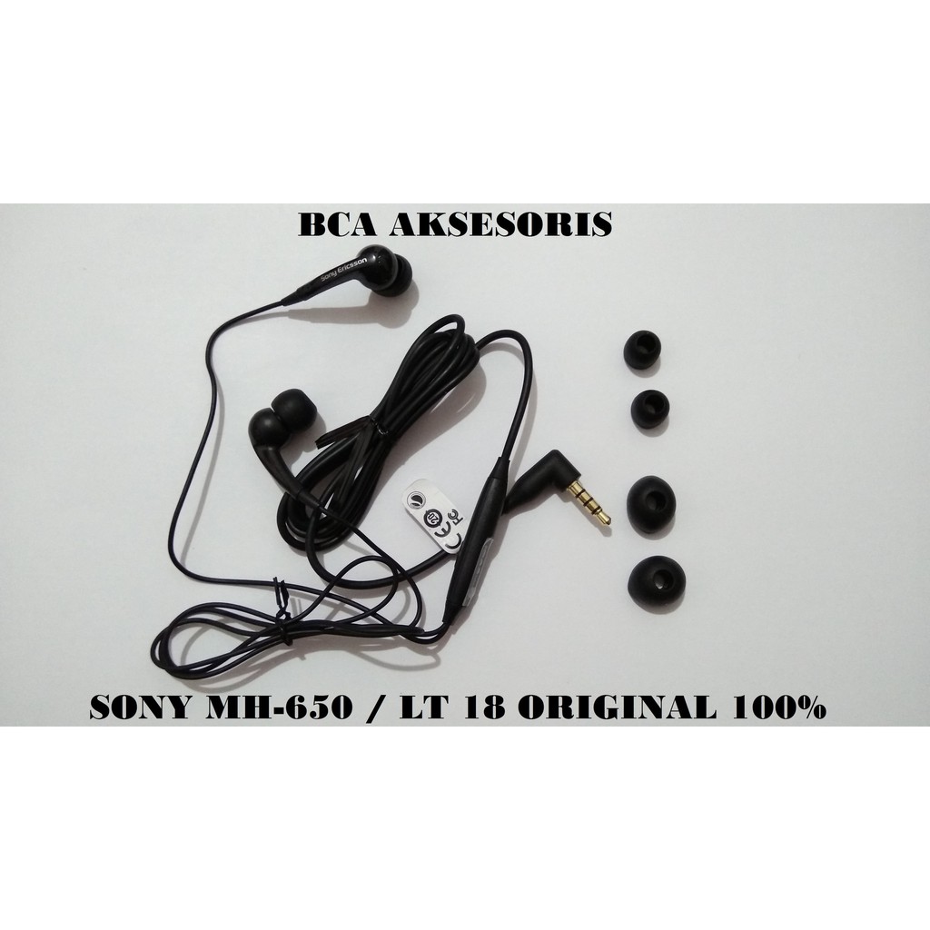 Jual HANDSFREE SONY MH-650 / LT18 / MH650 EARPHONE/ HEADSET ORIGINAL ...