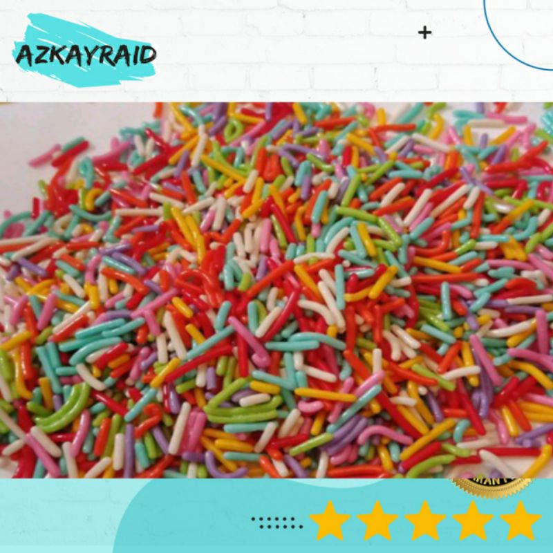 Jual Meses Warna warni / Rainbow Meises Gold Quality 250gr | Shopee ...