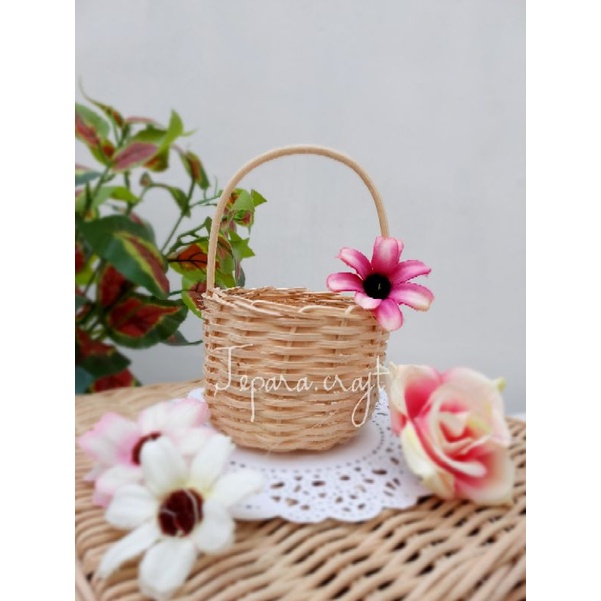 Jual keranjang bunga mungil bertangkai | Shopee Indonesia