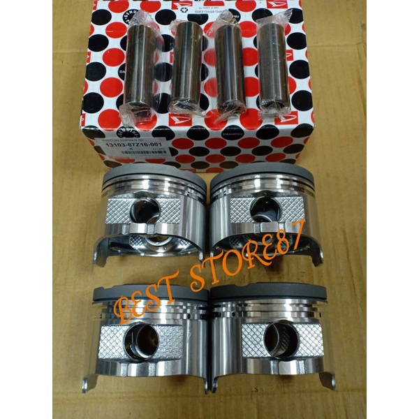 Jual PISTON ASSY SET DAIHATSU FEROZA G2 STD - OS 0.50 1SET 13013-87Z16-001 | Shopee Indonesia