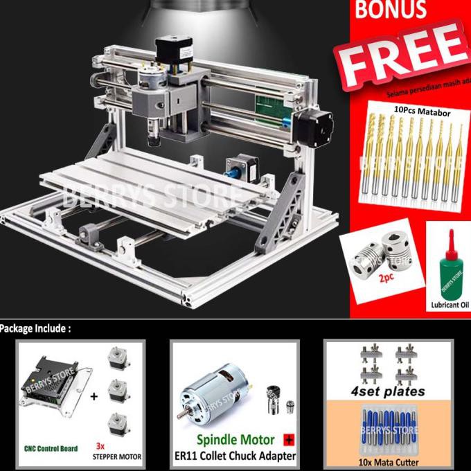 Jual MESIN CNC MINI ROUTER MILLING CUTTING GRAFIR PCB KAYU AKRILIK - Abu-abu | Shopee Indonesia