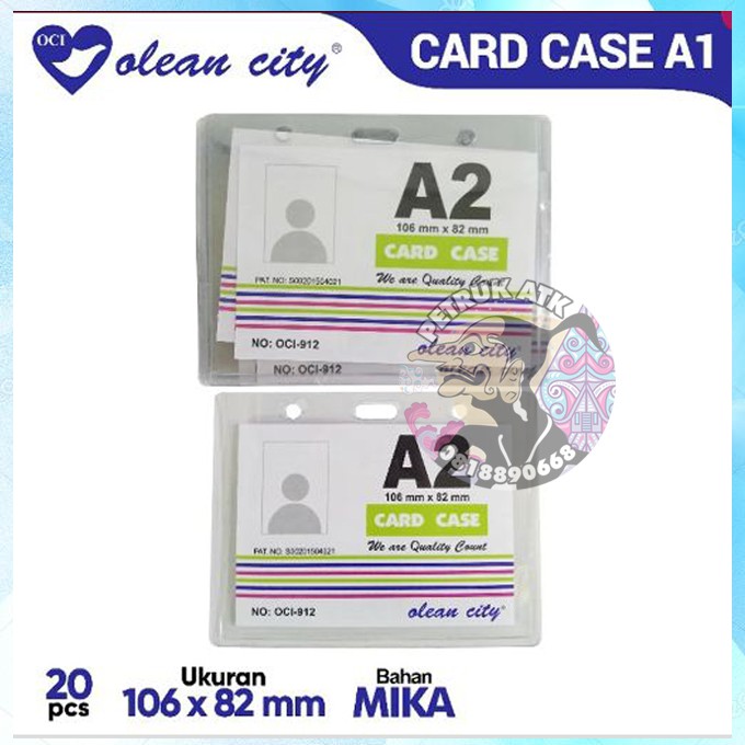 Jual [PAK] TOP LOADER / ID CARD NAME TAG / CARD CASE / PLASTIK ID CARD ...