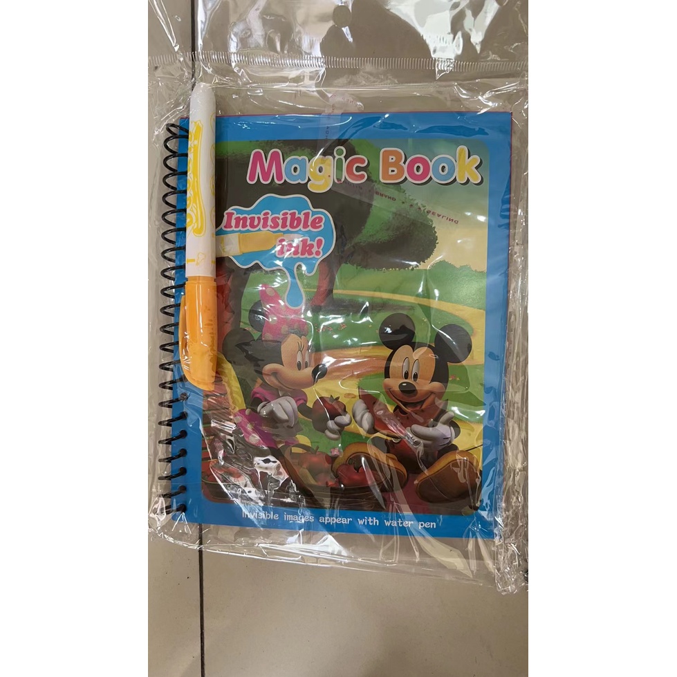 Jual Buku gambar magic book elsa air water tanpa cat buku warna ajaib ...