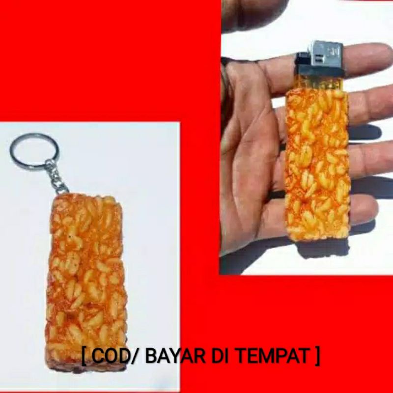 Jual [ BISA COD ] GANTUNGAN KUNCI MOTOR DAN MOBIL BENTUK TEMPE GORENG ...