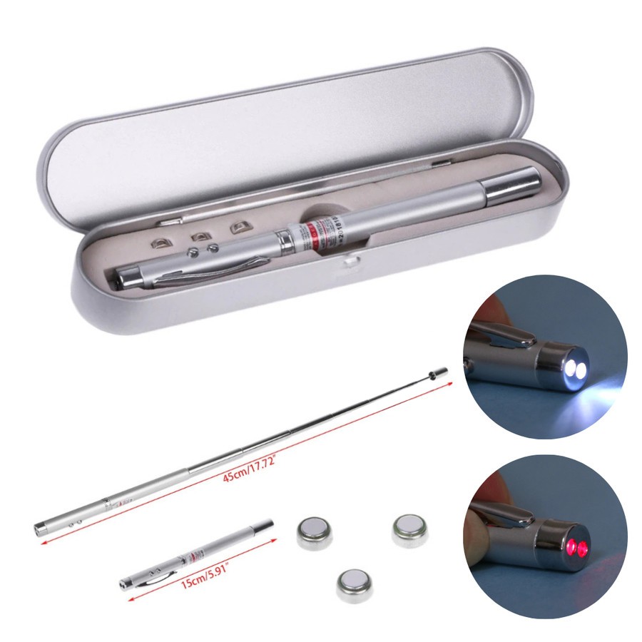 Jual Pena Red Laser Pointer 5 in 1 Premium LED Light Presentation ...